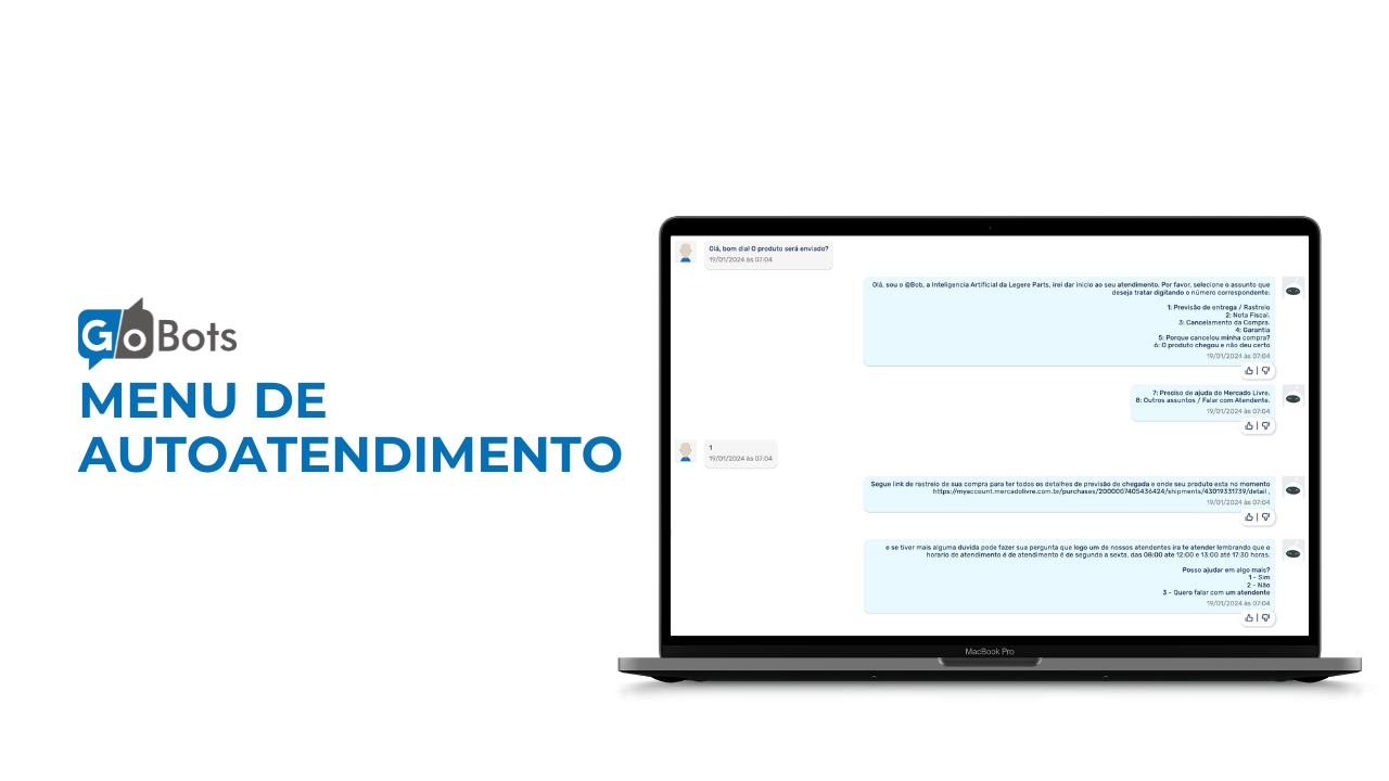 Menu de Auto Atendimento | GoBots